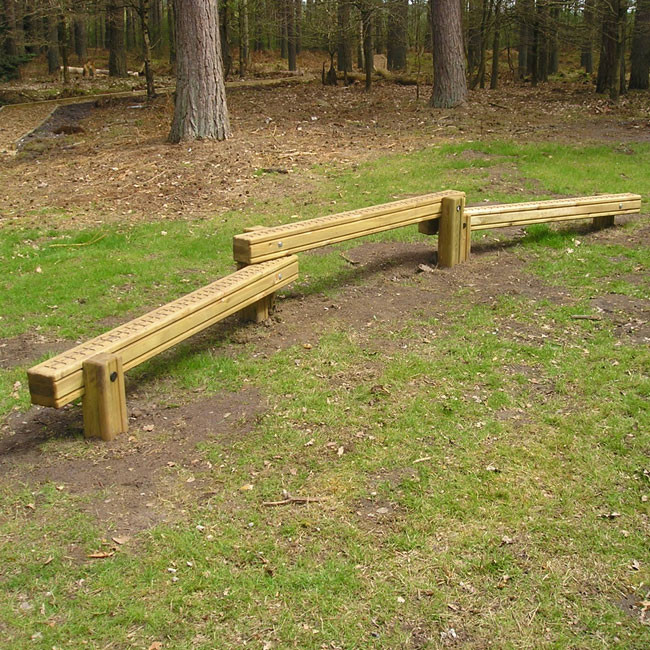 Triple Balance Beams - TT2 | Trim Trails | Online Playgrounds