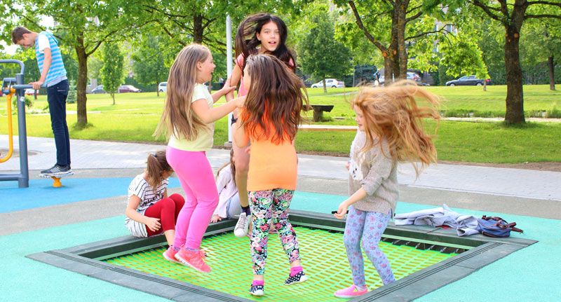 Outdoor Trampolines for Playgrounds - Online Playgrounds